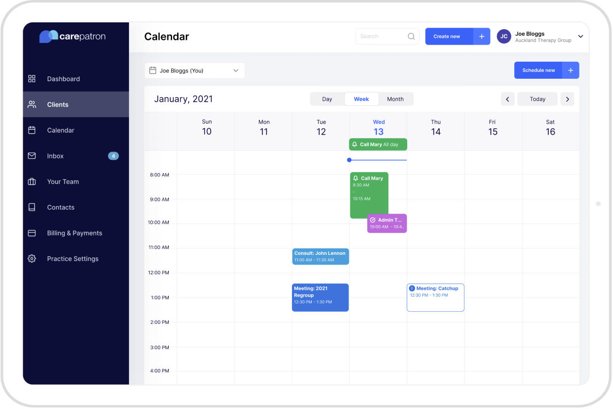 15 Therapy Scheduling Software for Your Online Practice (Free & Paid ...